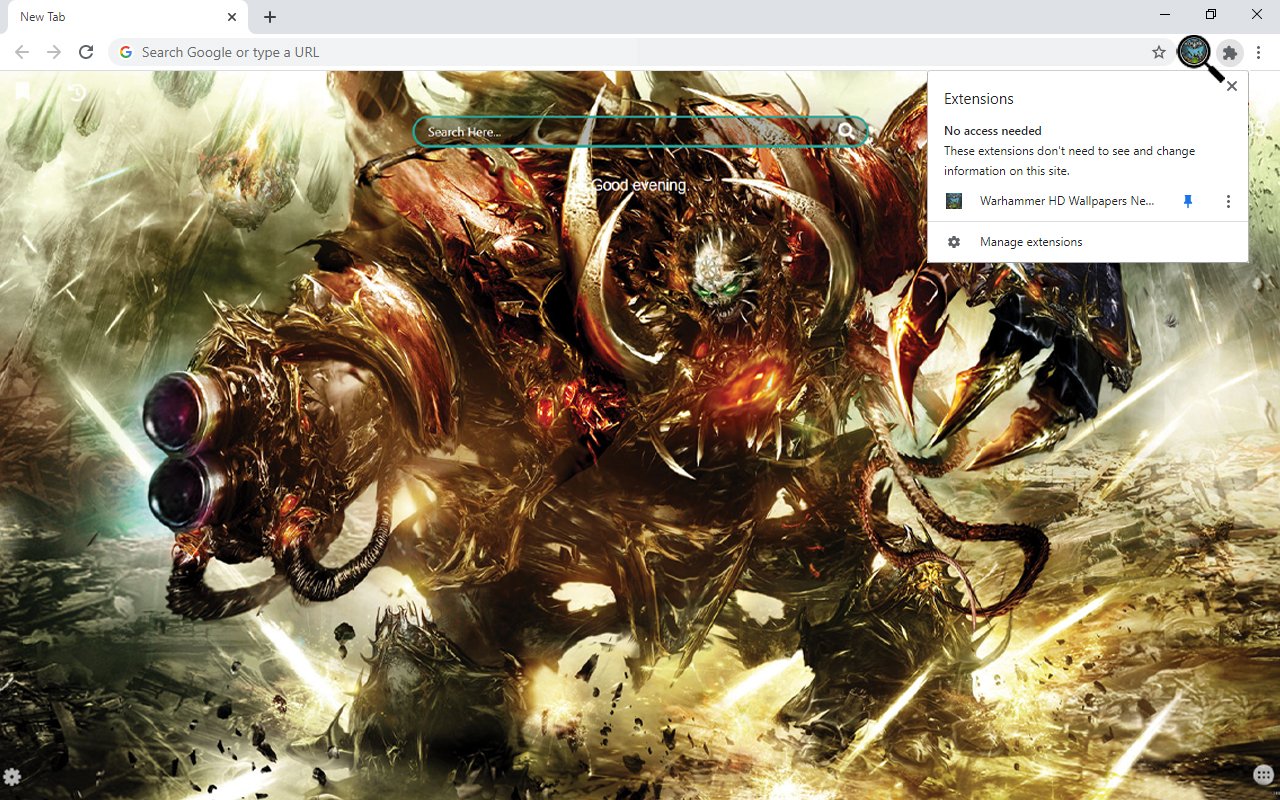 Warhammer HD Wallpapers New Tab Theme - WallpaperTab