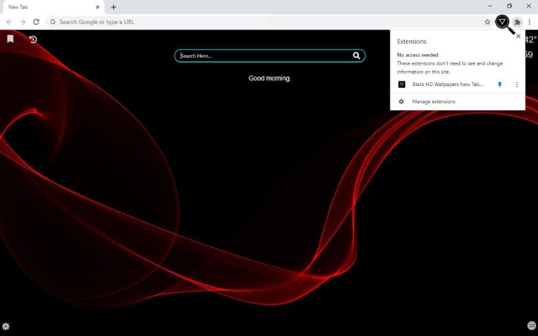 Black HD Wallpapers New Tab Theme - WallpaperTab