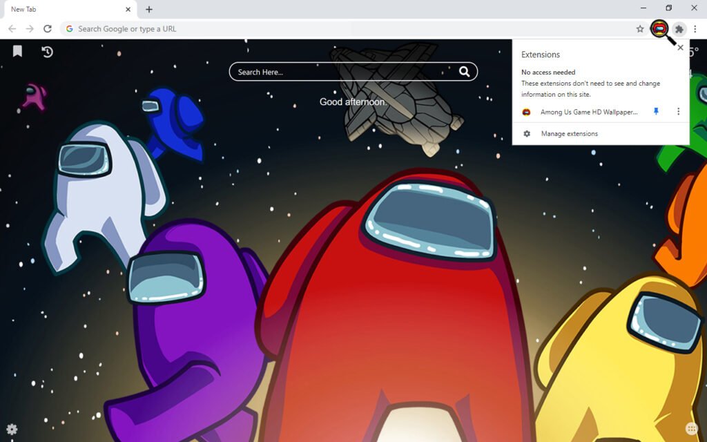 Among Us Game HD Wallpaper New Tab - WallpaperTab