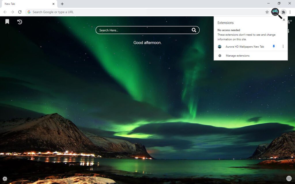 Aurora HD Wallpapers New Tab - WallpaperTab