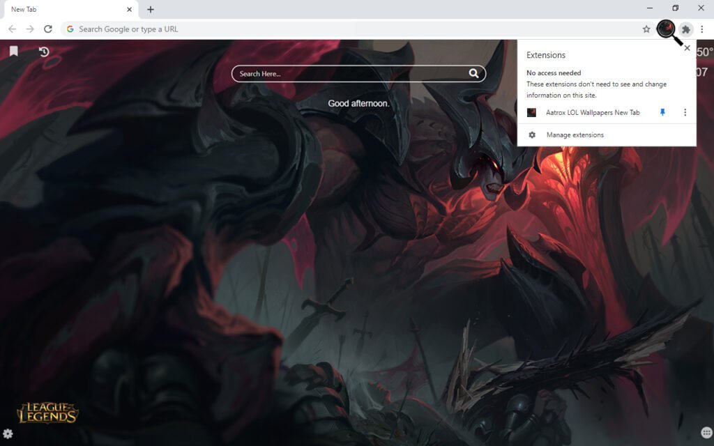 Aatrox LOL Wallpapers New Tab - WallpaperTab