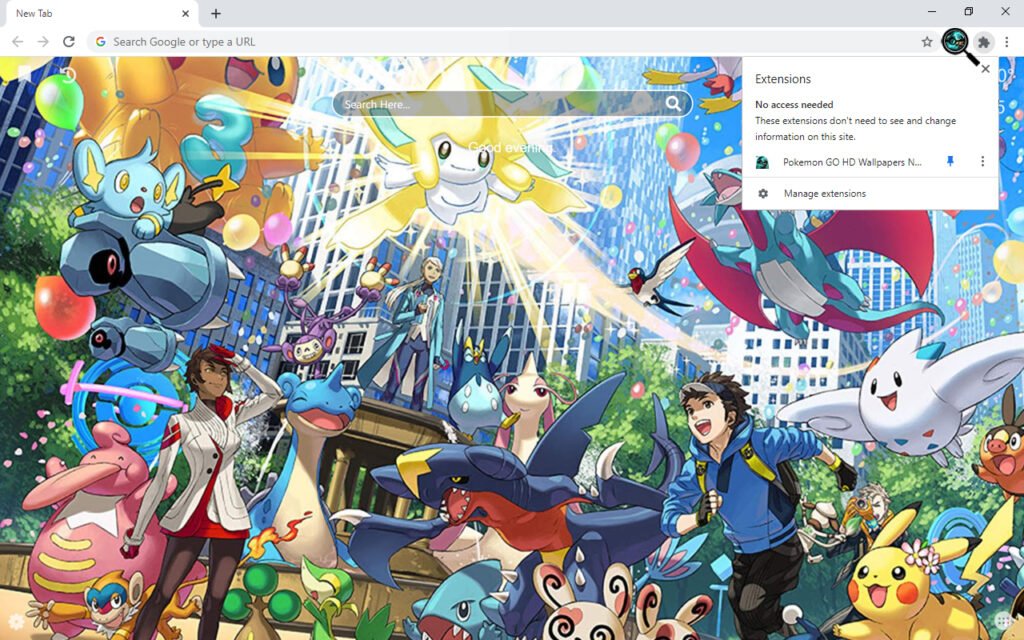 Pokemon GO HD Wallpapers New Tab - WallpaperTab