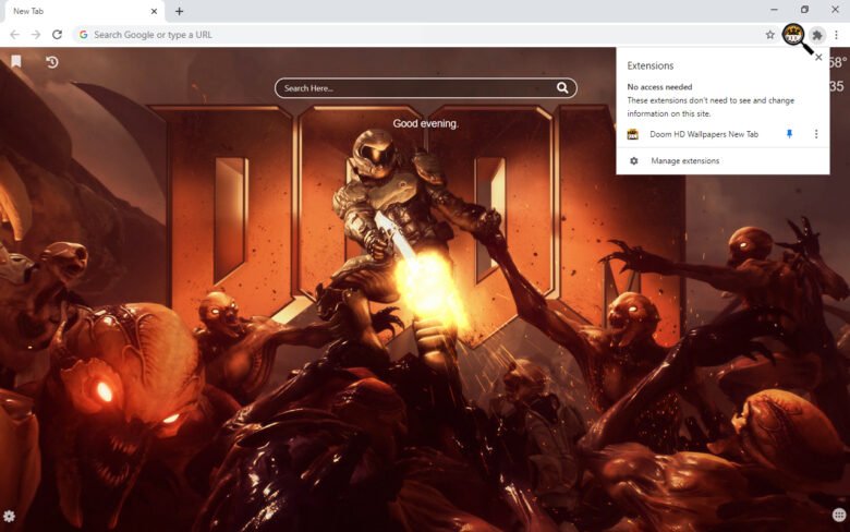 Doom HD Wallpapers New Tab - WallpaperTab