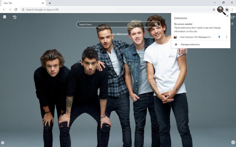 One Direction HD Wallpaper New Tab - WallpaperTab
